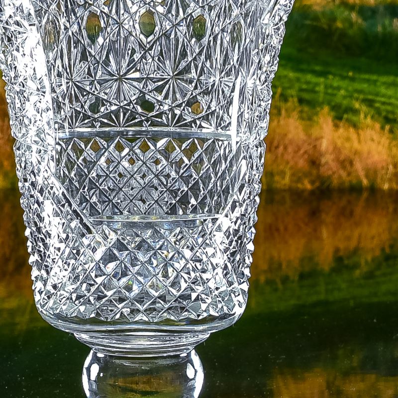 Taunton Crystal Vase | Engraved Vase | Majestic Crystal